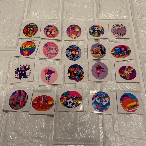 Lisa Frank | Other | Vintage Lisa Frank Circle Sticker Lot | Poshmark